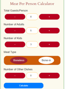 Meat Per Person Calculator